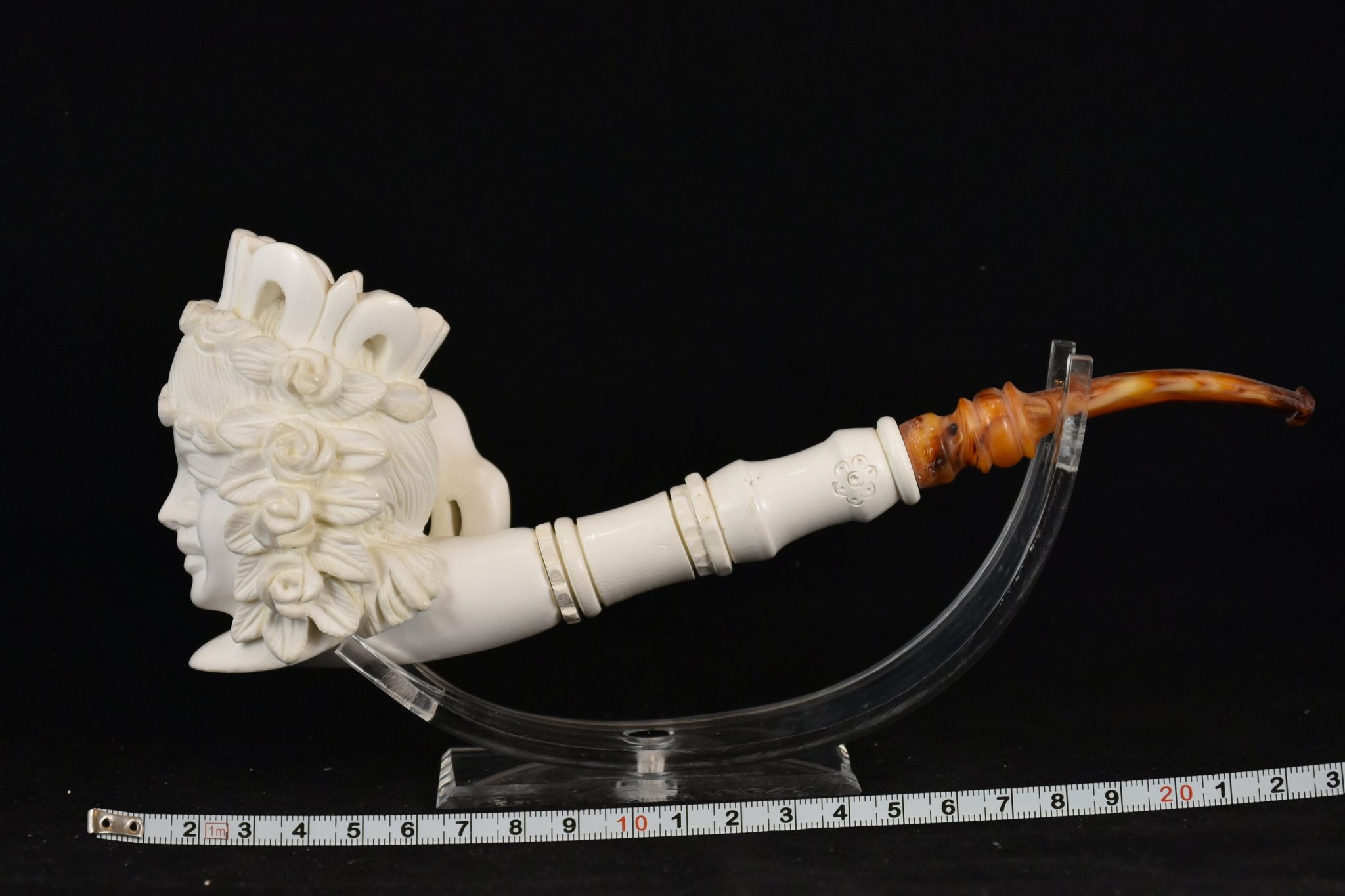 Queen Elizabeth Long Stem Pipe, The Queen's Pipe, Handmade Meerschaum ...