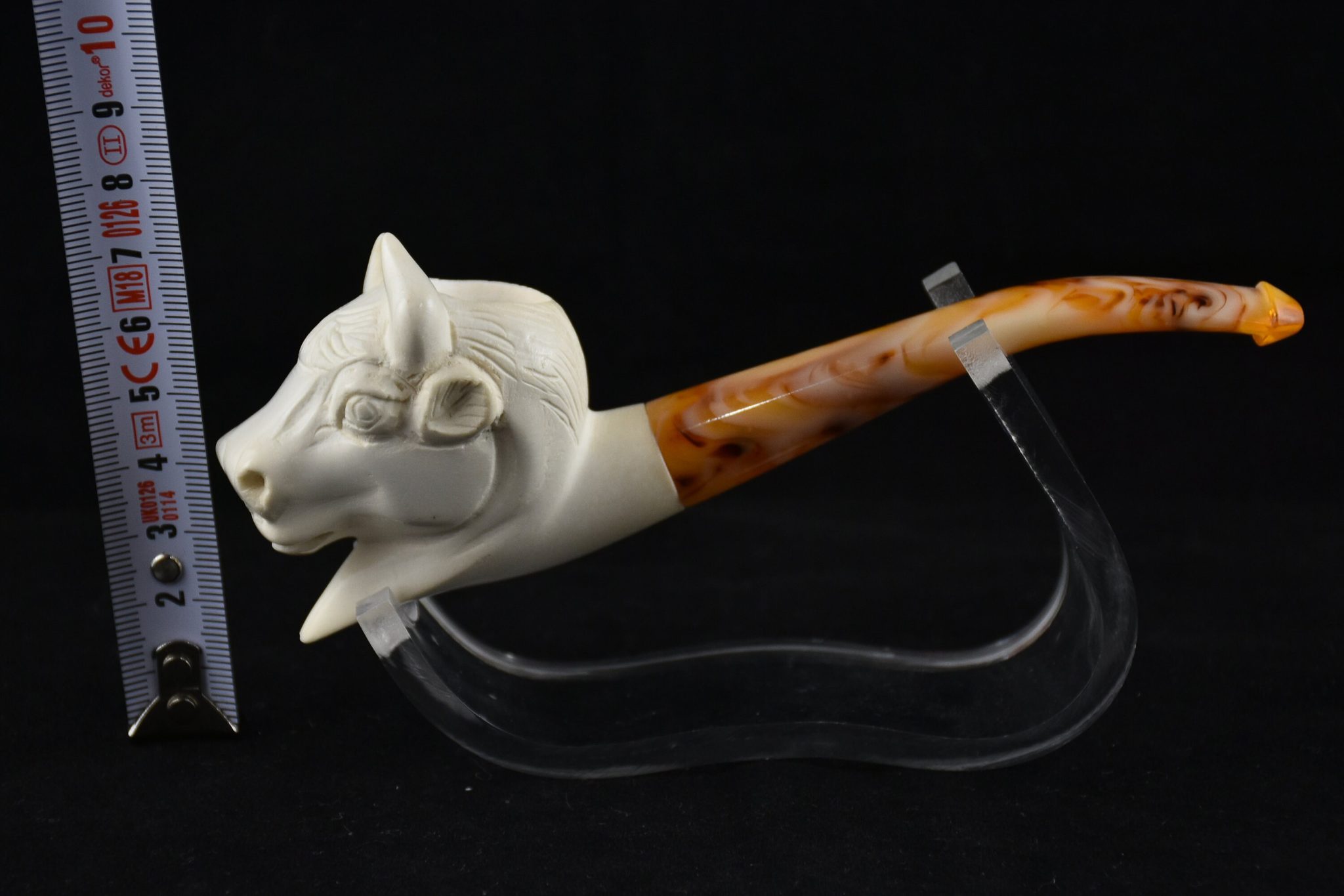 Cow Pipe from Block Meerschaum, Meerschaum Pipe, Birthday Pipe, Hand ...