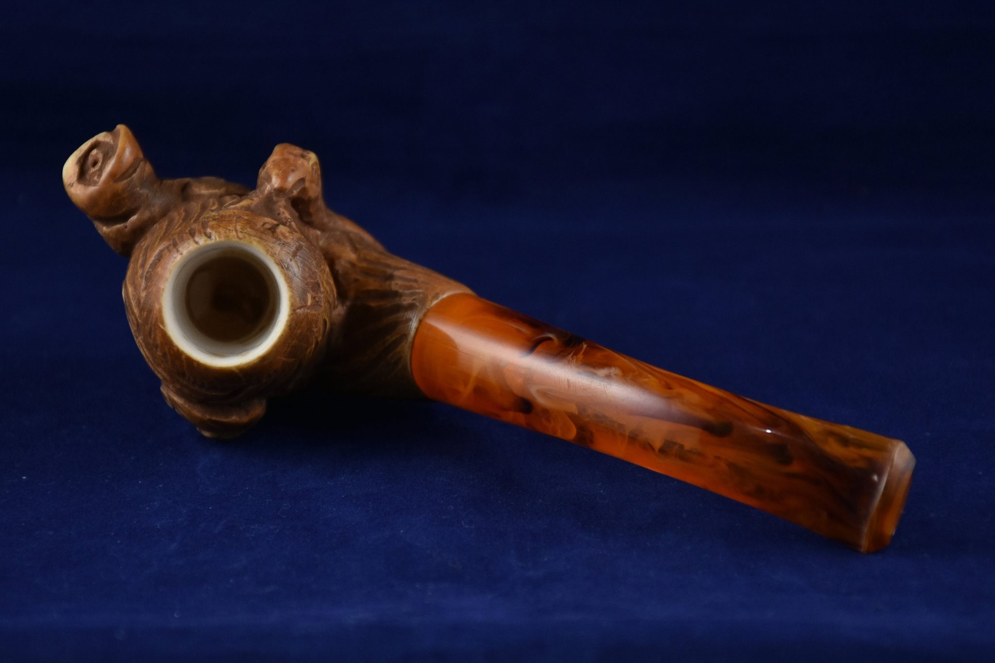 Frog Meerschaum Pipe, Handmade Pipe, Birthday Pipe, Hand Carved Pipe ...