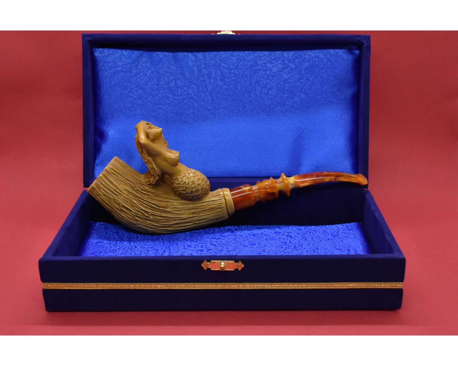 Stranded Mermaid Pipe from Meerschaum, Naked Woman Pipe, Hand Carved ...