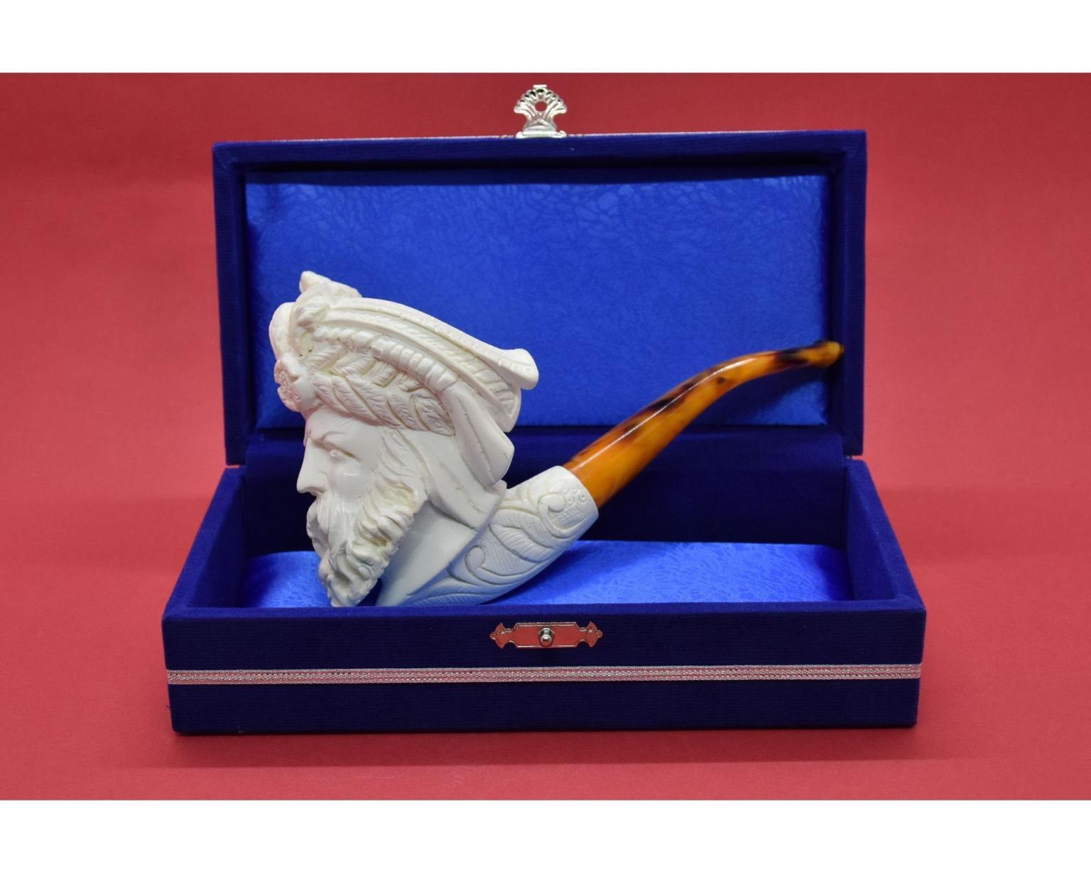 Hand Carved Ottoman Empire Pipe, Meerschaum Pipe, King Pipe, King ...