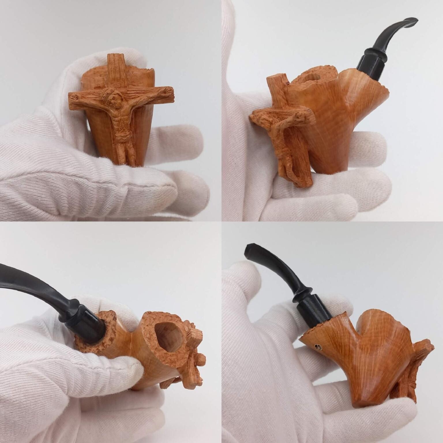 Jesus Briar Pipe, Religious Pipe - Vienna Meerschaum