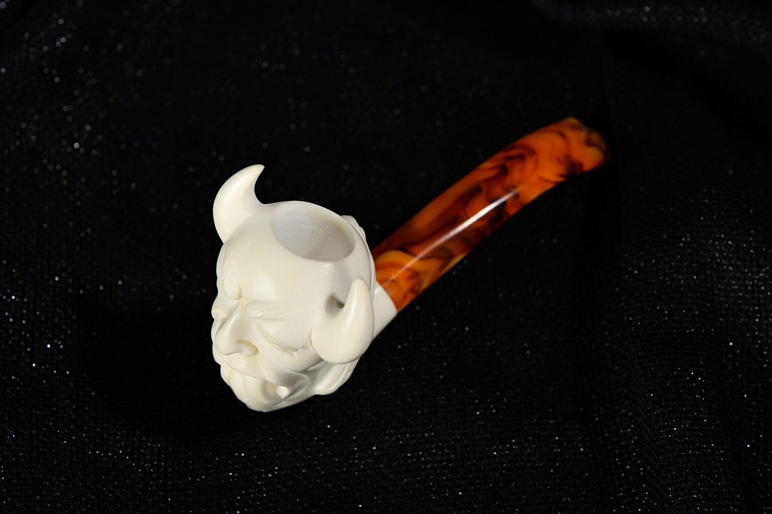Horned Devil Meerschaum Pipe, Block Meerschaum, Turkish Meerschaum ...