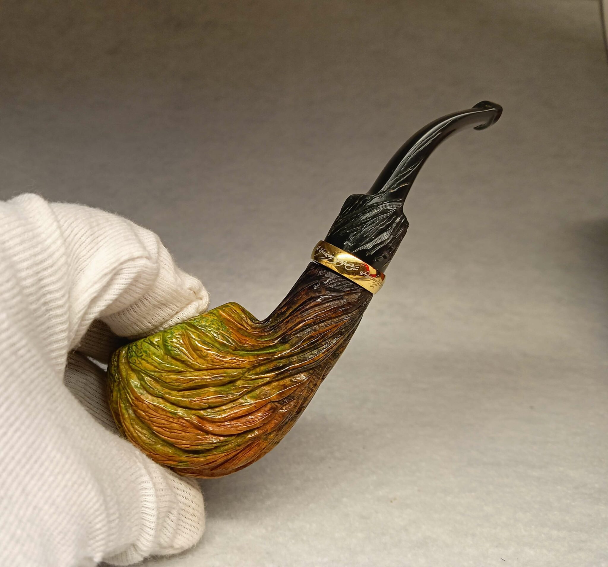 Handmade Briar Pipe, Epic Fantasy of The Shire and Aragorn's Dark Lord
