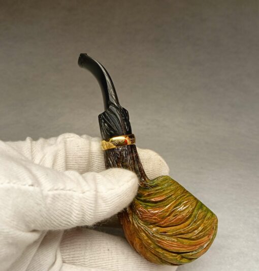 Handmade Briar Pipe, Epic Fantasy of The Shire and Aragorn's Dark Lord