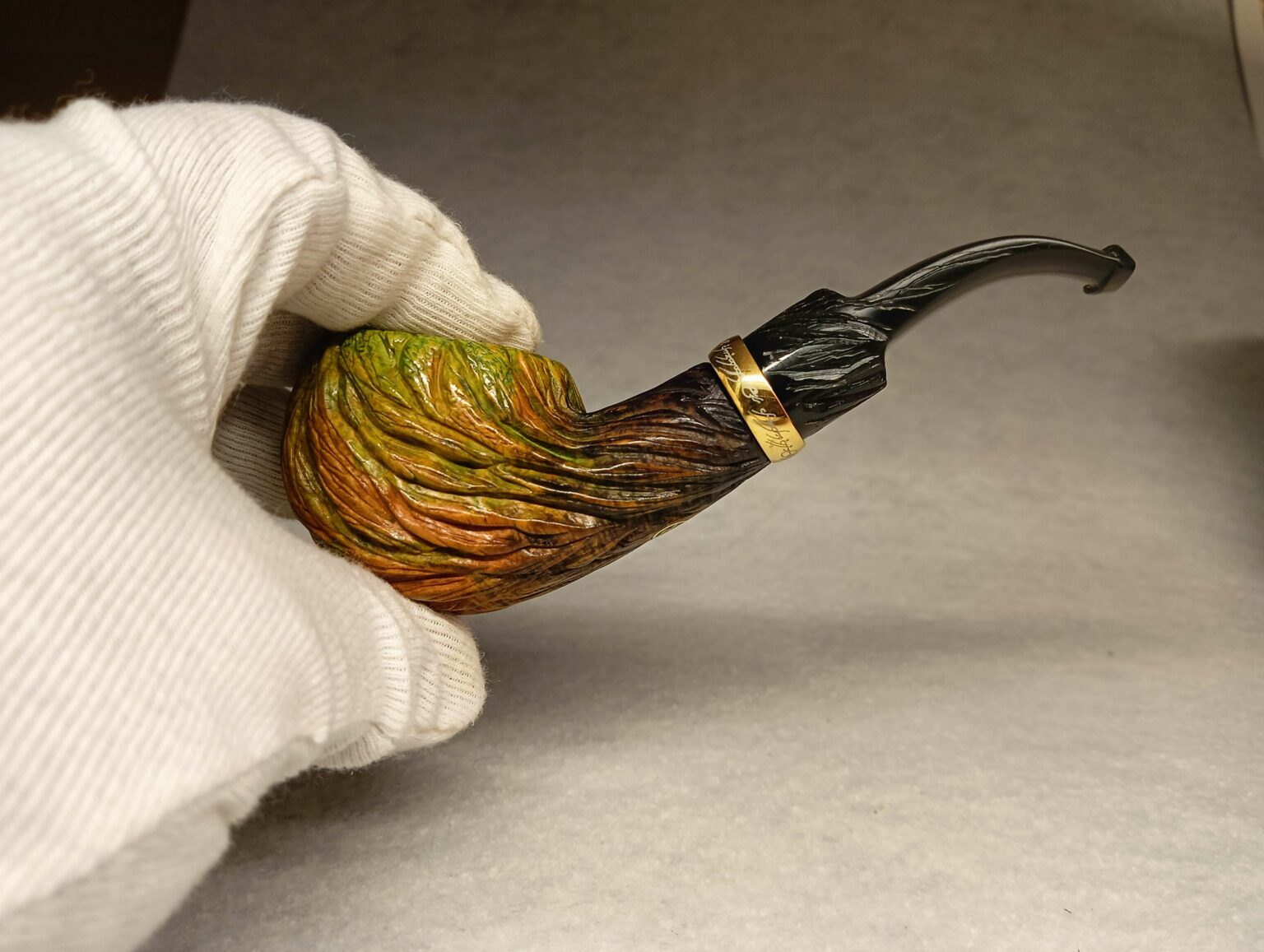 Handmade Briar Pipe, Epic Fantasy of The Shire and Aragorn's Dark Lord